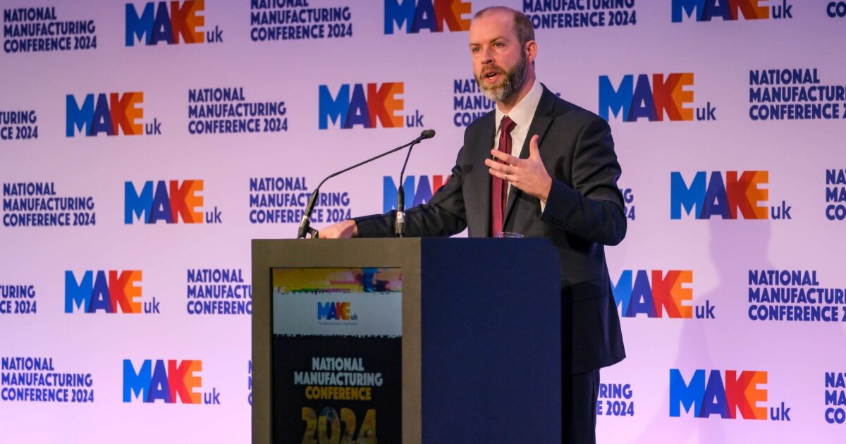 My speech to Make UK’s National Manufacturing Conference - Jonathan Reynolds MP